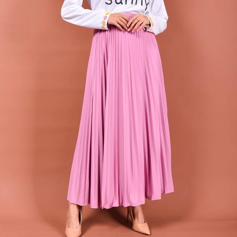 Jual ROK PLISKET WANITA PREMIUM TEBAL / ROK KERJA MUSLIMAH / ROK ...