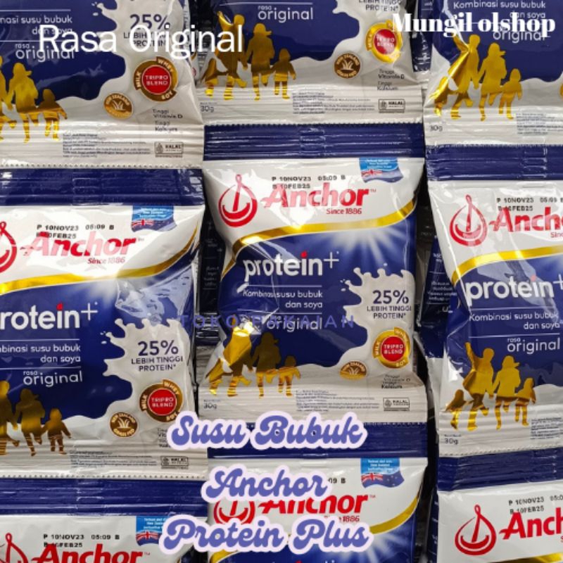 Jual Susu Anchor Tinggi Protein Susu Keluarga Kemasan Ekonomis 1 ...