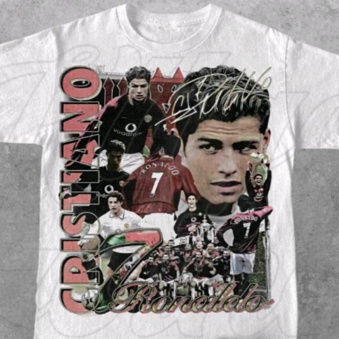 Jual Cristiano Ronaldo CR7 Vintage Style Shirt | Shopee Indonesia