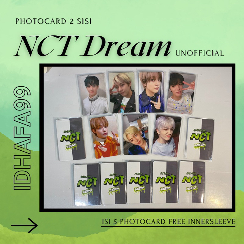 Jual NEW Photocard NCT Dream 2 sisi (isi 5pc) | Shopee Indonesia