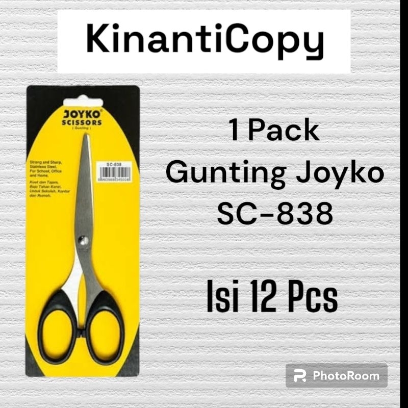 Jual Gunting Joyko SC-838/Gunting sedang/gunting tanggung | Shopee ...