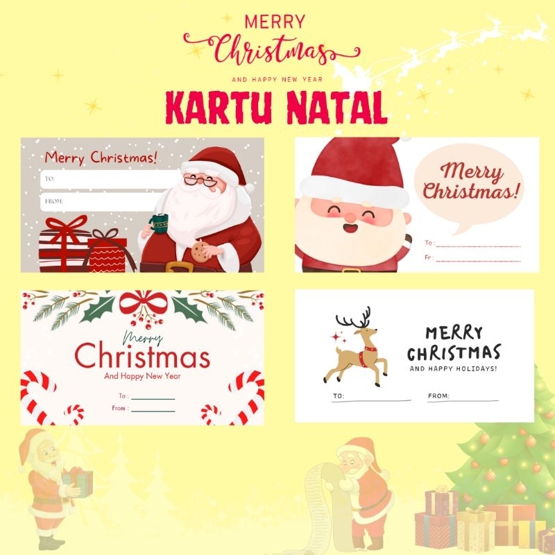 Jual KARTU UCAPAN NATAL , GREETING CARDS CHRISTMAS | Shopee Indonesia
