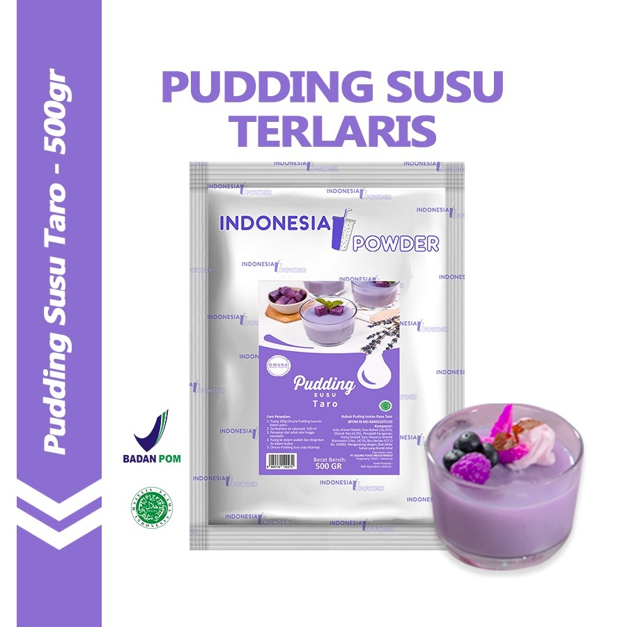 Jual [PUDDING] Pudding Susu Mix Gula Rasa Taro 500 Gr Puding Sutra ...