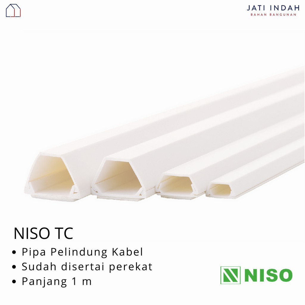 Jual PIPA NISO TC 1 TC 2 TC 3 TC 4 TC 5 TC 6 TC3 CABLE DUCT PELINDUNG PENUTUP KABEL + DOUBLE ...