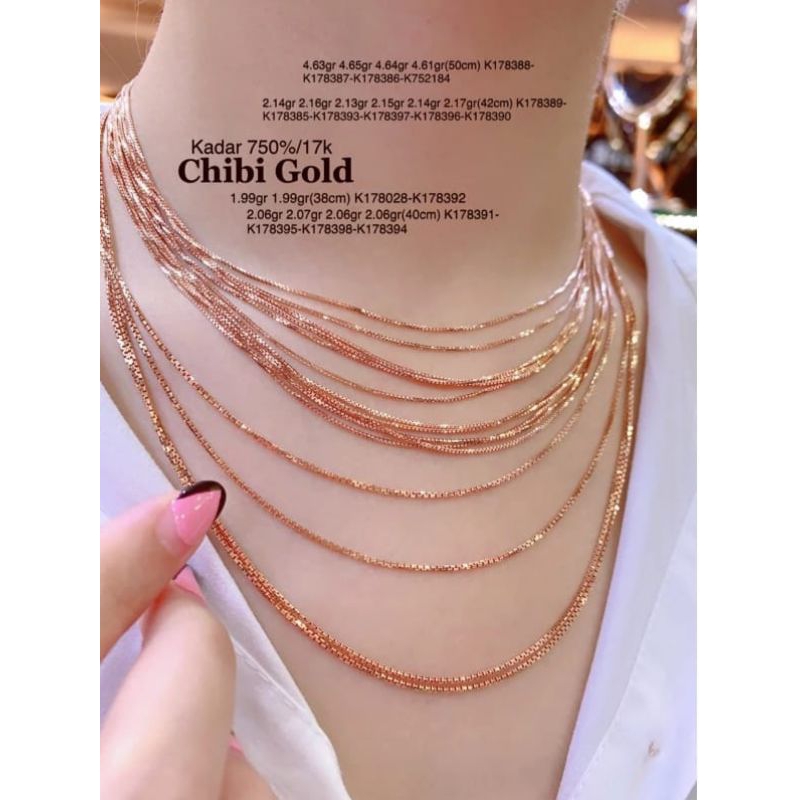 Jual CHIBI GOLD - Kalung santa italy super kilat emas 750 kadar 17k ...