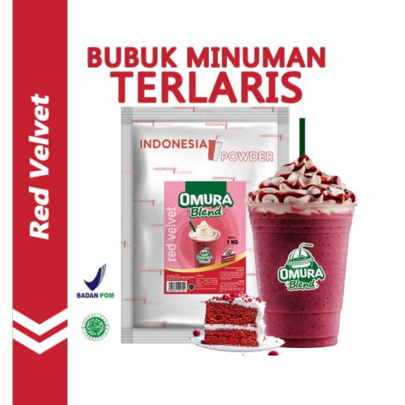 Jual Red Velvet 500gr Powder Berkualitas Merk Omura Blend | Shopee ...