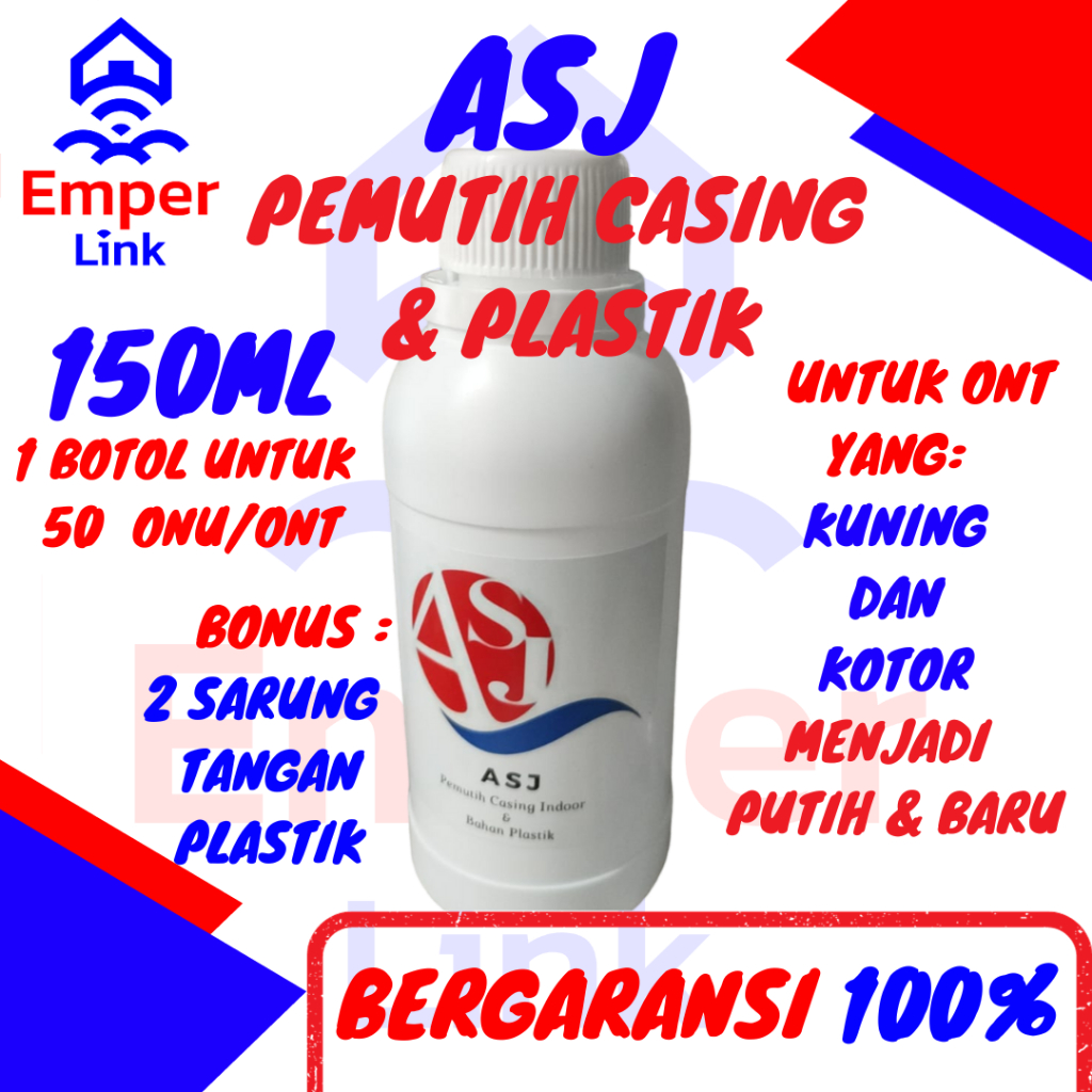Jual ASJ Botol 150ML Cairan Pemutih Casing ONT/ONU, Indoor AC, dan ...