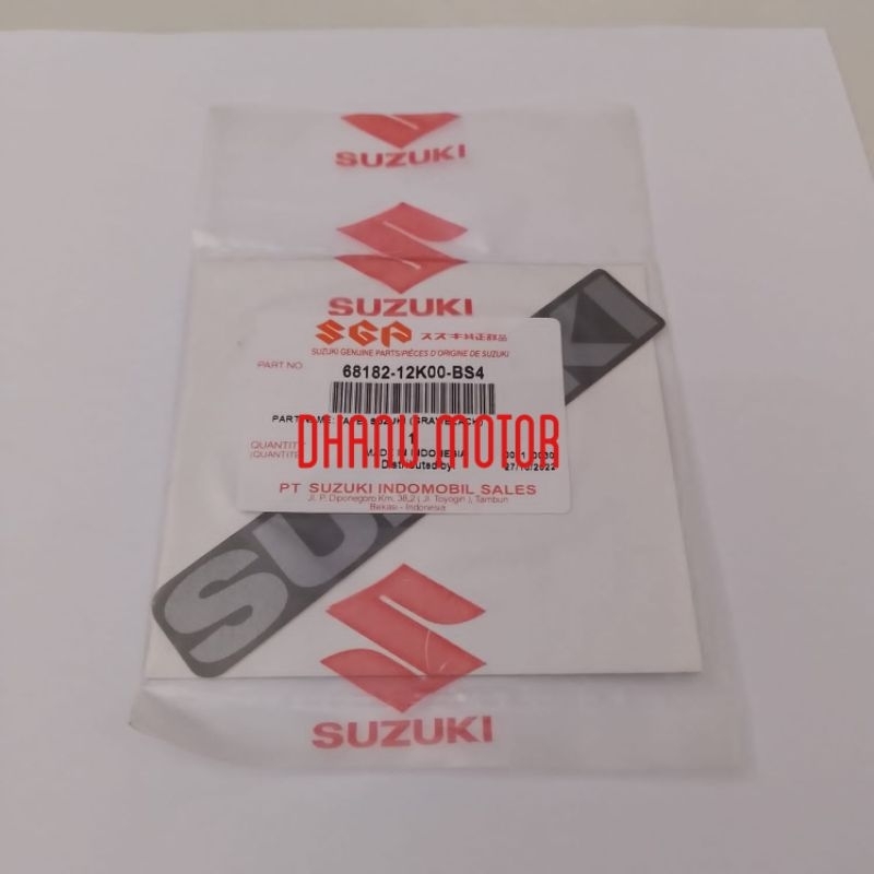 Jual Stiker Logo Suzuki-Tp Black Gray Suzuki Satria FU Injeksi ORIGINAL ...
