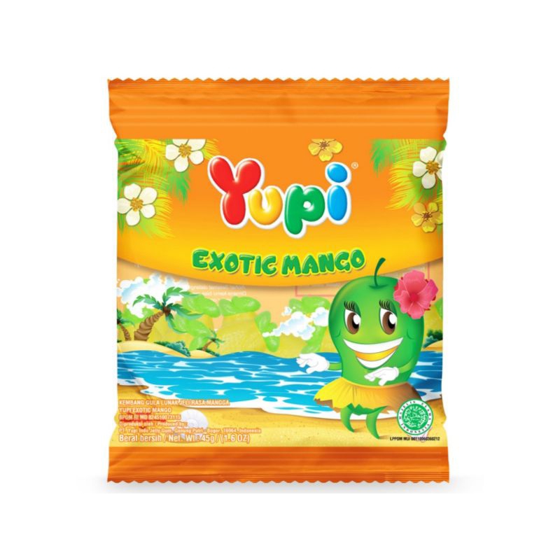 Jual Yupi Gummy Candies Exotic Mango 45gr | Shopee Indonesia