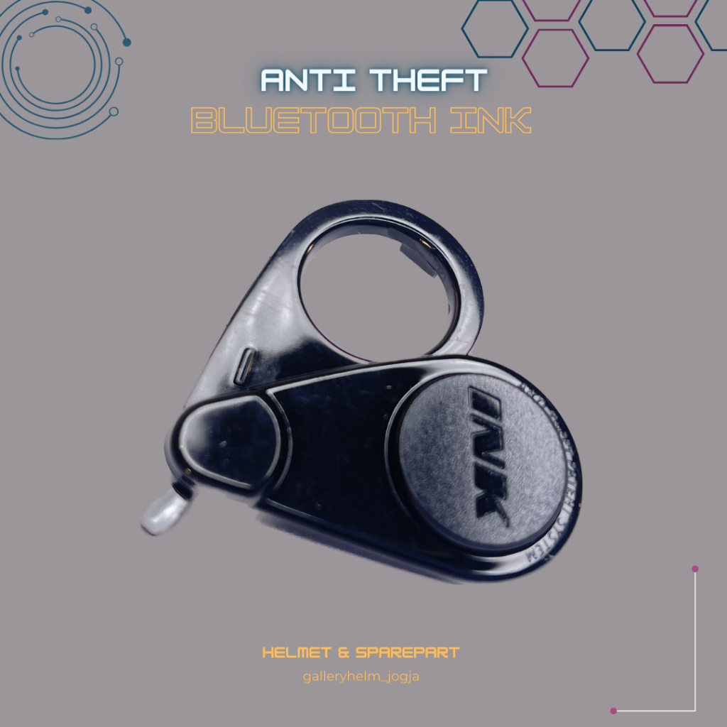 Jual INK Anti Theft Bluetooth cover sliding / anti theft system helm ...