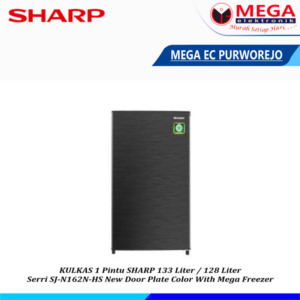 Jual LEMARI ES SHARP 1 PINTU SJ-N162N HS / SJ N162N HS KULKAS MURAH ...