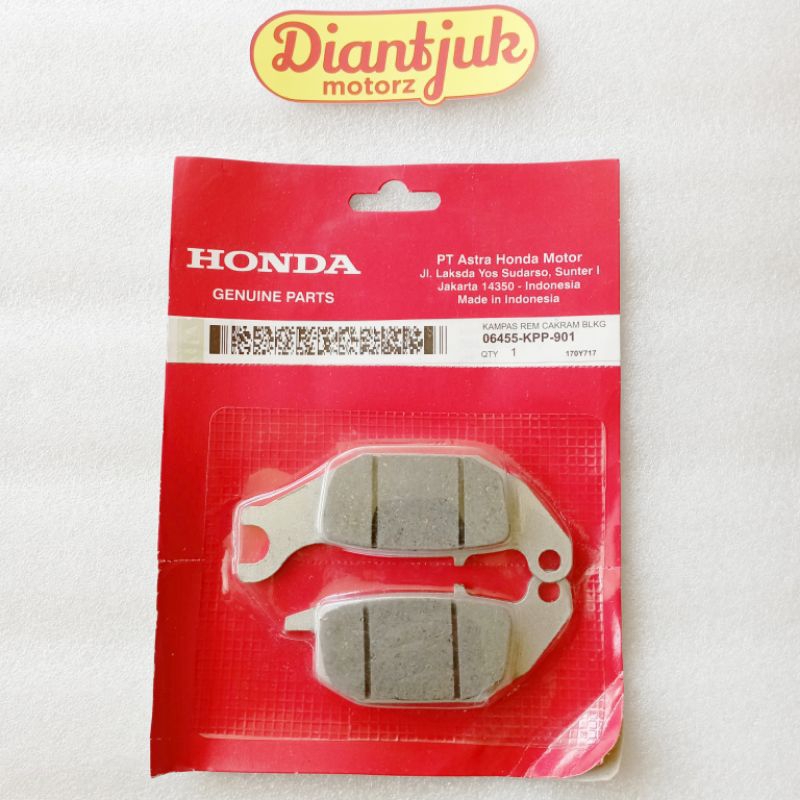Jual Dispad Disc Pad Kampas Rem Belakang Cakram Honda Supra 125 Blade New Tiger Revo Satria FU ...