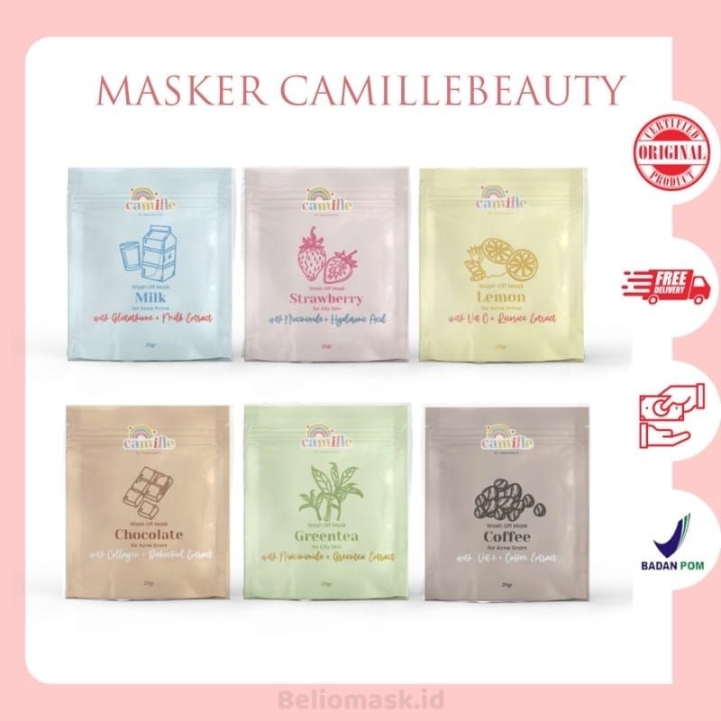 Jual MASKER CAMILLE BEAUTY ASLI 25GRAM DAN 65GRAM 100% ORIGINAL | Shopee Indonesia