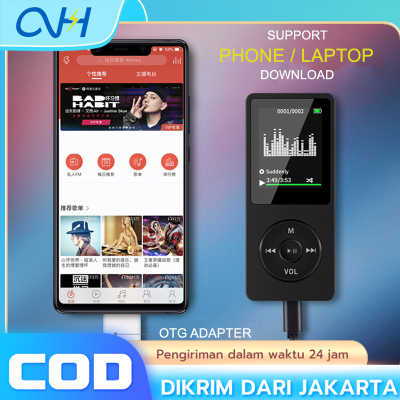 Jual Mp4 Player HiFi DAP Portable Dengan Port USB Dan Layar Display ...