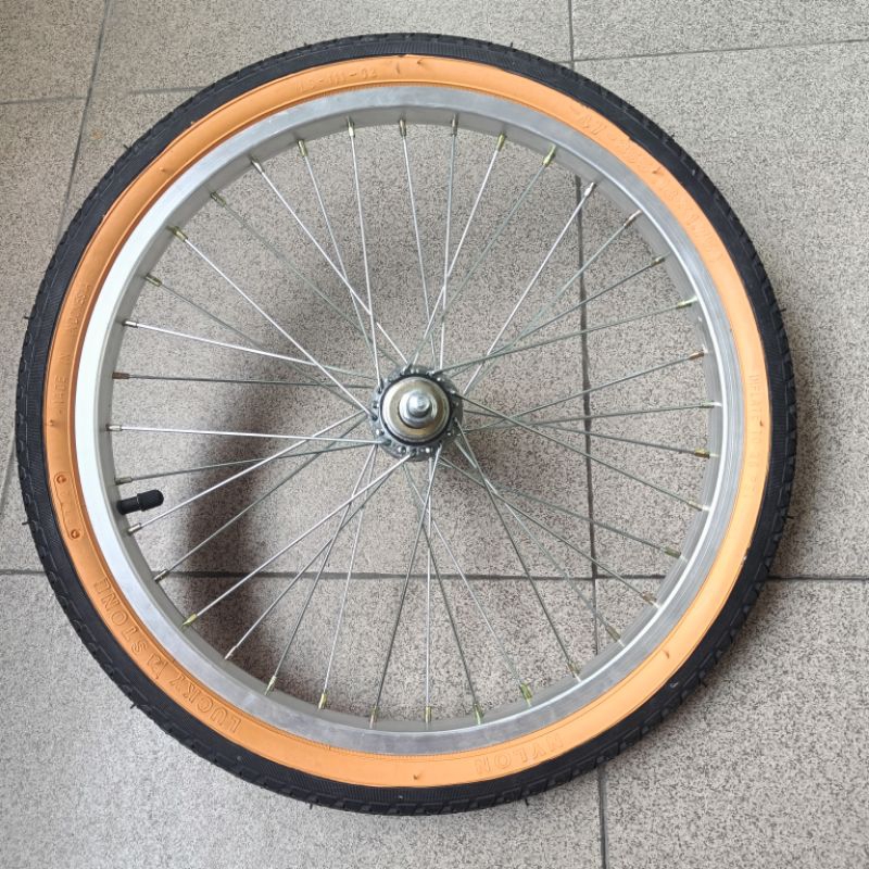 Jual Wheelset Rims sepeda velg 18 inch lengkap sudah setel tinggal ...