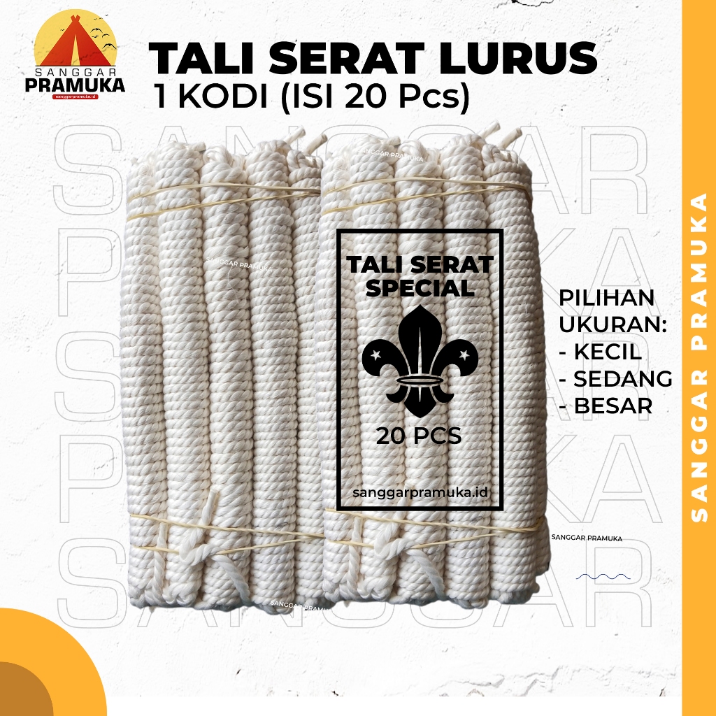 Jual [1 Kodi] Tali Serat Lurus / Tali Pramuka / Tali Tambang / Tali ...