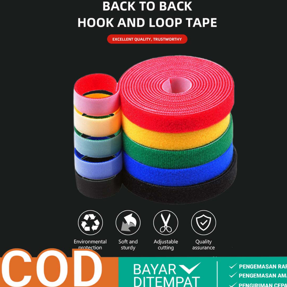 Jual 1Meter! Pengikat Kabel Velcro Universal Serbaguna Perekat Semua ...