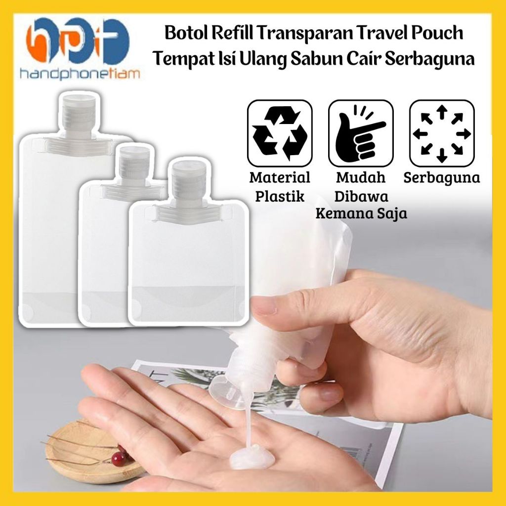Jual HANDPHONETIAM Botol Refill Transparan Tempat Isi Ulang Sabun ...