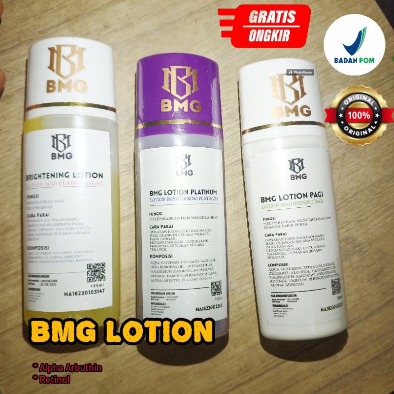 Jual HB dosting bpom BMG Lotion (3 lotion lengkap) | Shopee Indonesia