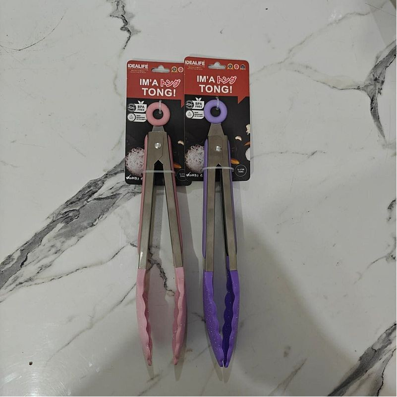 Jual IDEALIFE Tongs Silicone | Capitan Makanan Silikon Food Grade IL ...