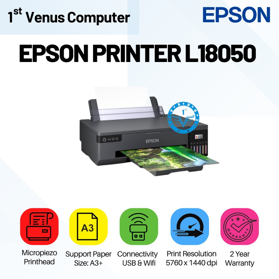 Jual Printer Epson EcoTank L18050 InkTank Photo Wifi A3 Pengganti L1800 ...