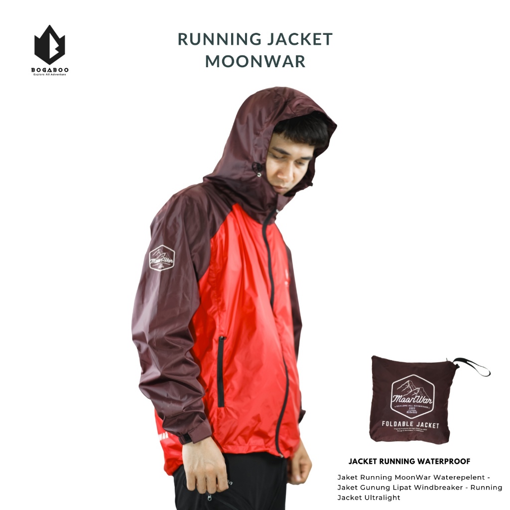 Jual Jaket Running Bogaboo Seri MOONWAR Waterrepellen Windbreaker ...