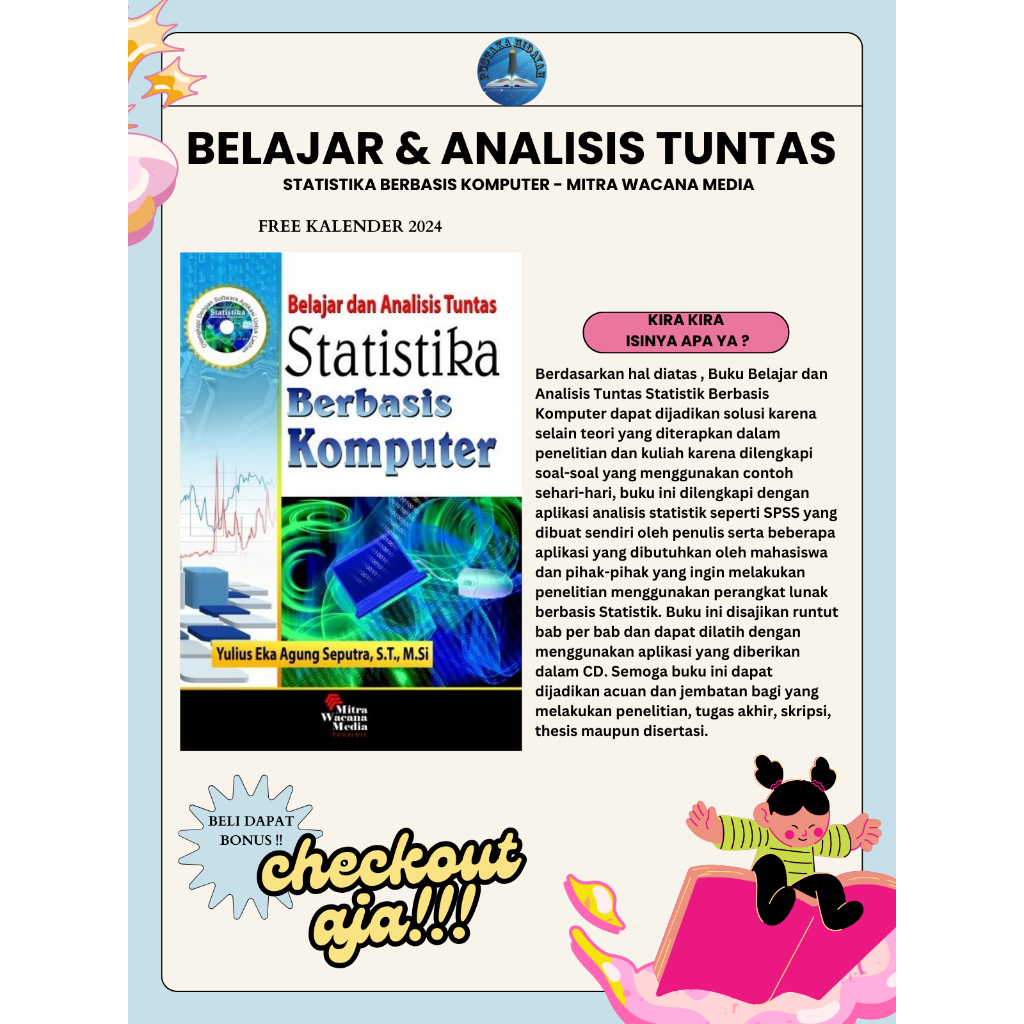 Jual Belajar Dan Analisis Tuntas Statistika Berbasis Komputer - Yulius ...