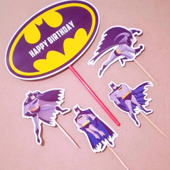 Jual Topper Batman Custom Foto untuk Hiasan Kue Ulang Tahun / Ultah ...