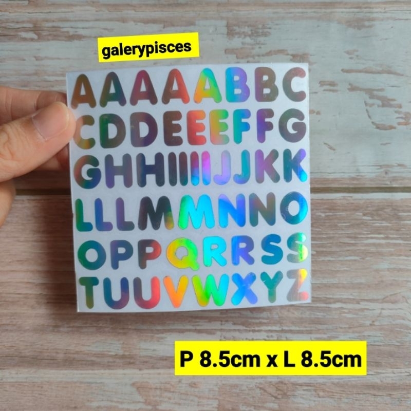Jual stiker cutting huruf abjad stiker abc | Shopee Indonesia