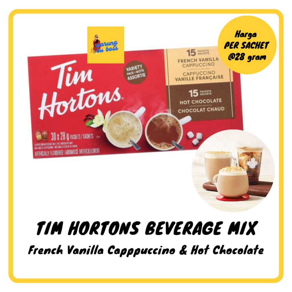 Jual Tim Hortons Hot Chocolate Tim Hortons Coffee Tim Hortons French Vanilla Cappuccino Tim ...