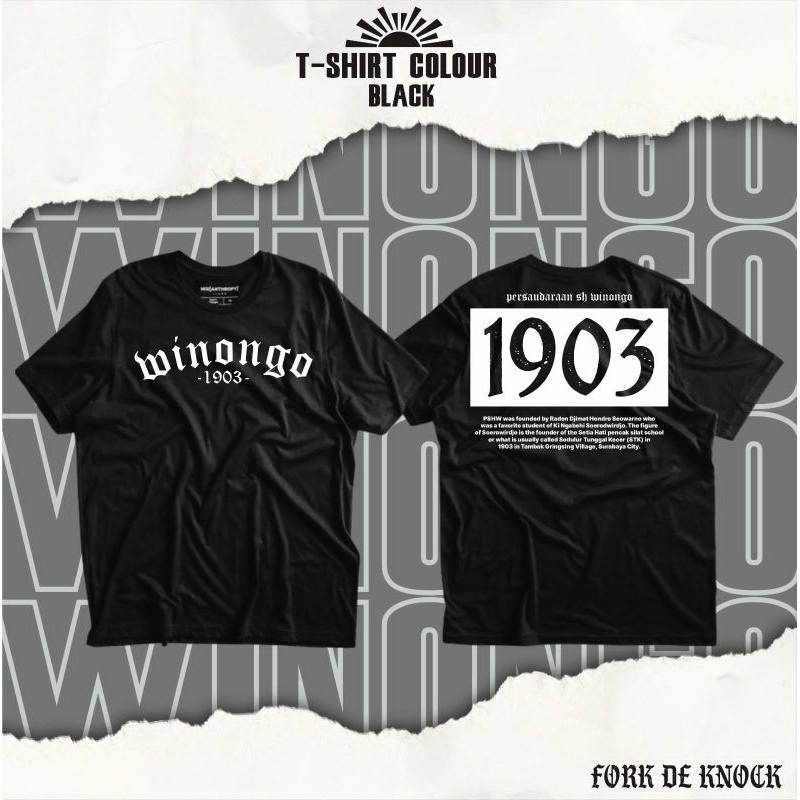 Jual Kaos Pshw Persaudaraan SH Winongo 1903 Desain Simpel Dan Terbaru ...