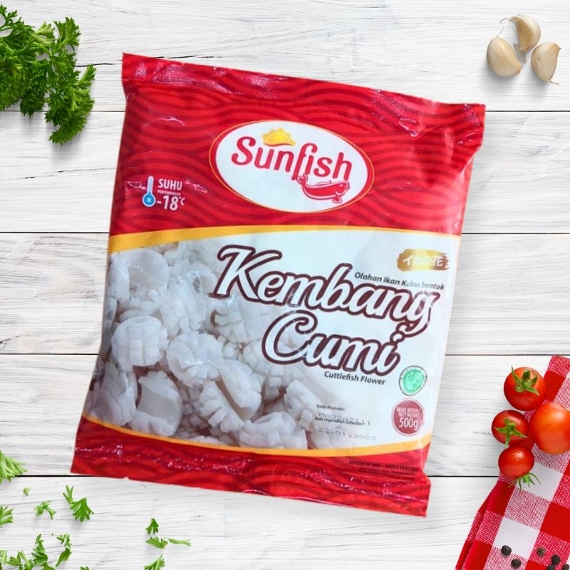 Jual Sunfish kembang Cumi Frozen 500gr Ikan olahan Ready To Cook ...