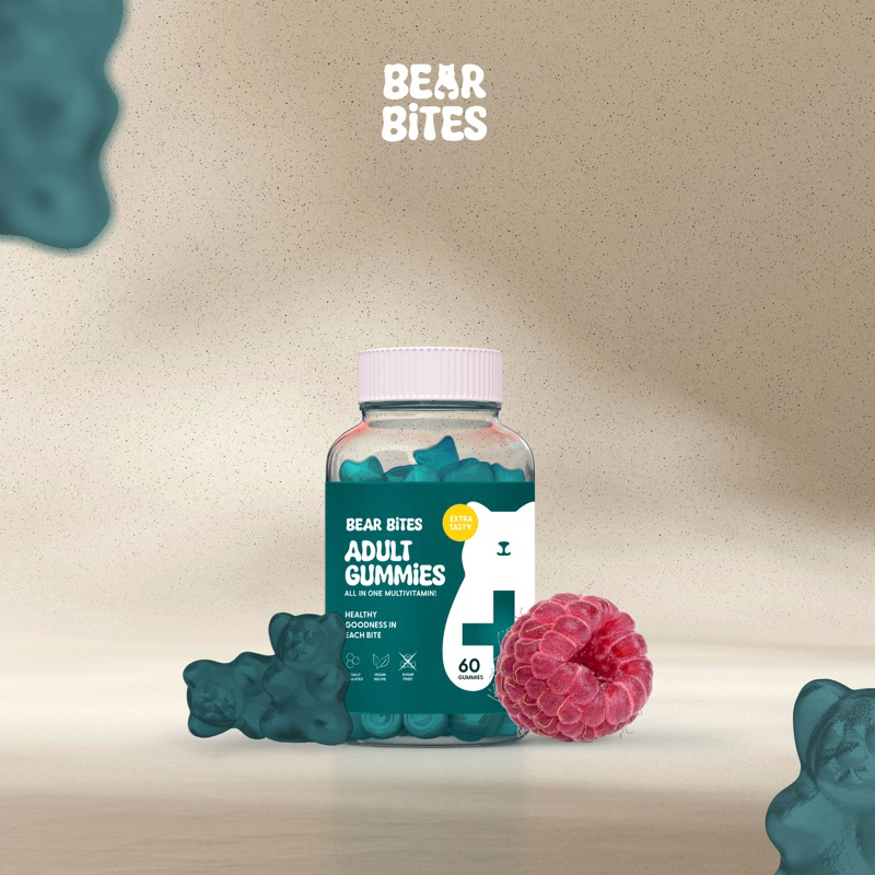Jual Bear Bites Adult Vitamin Supplement Gummies - 60 Delicious Gummies ...