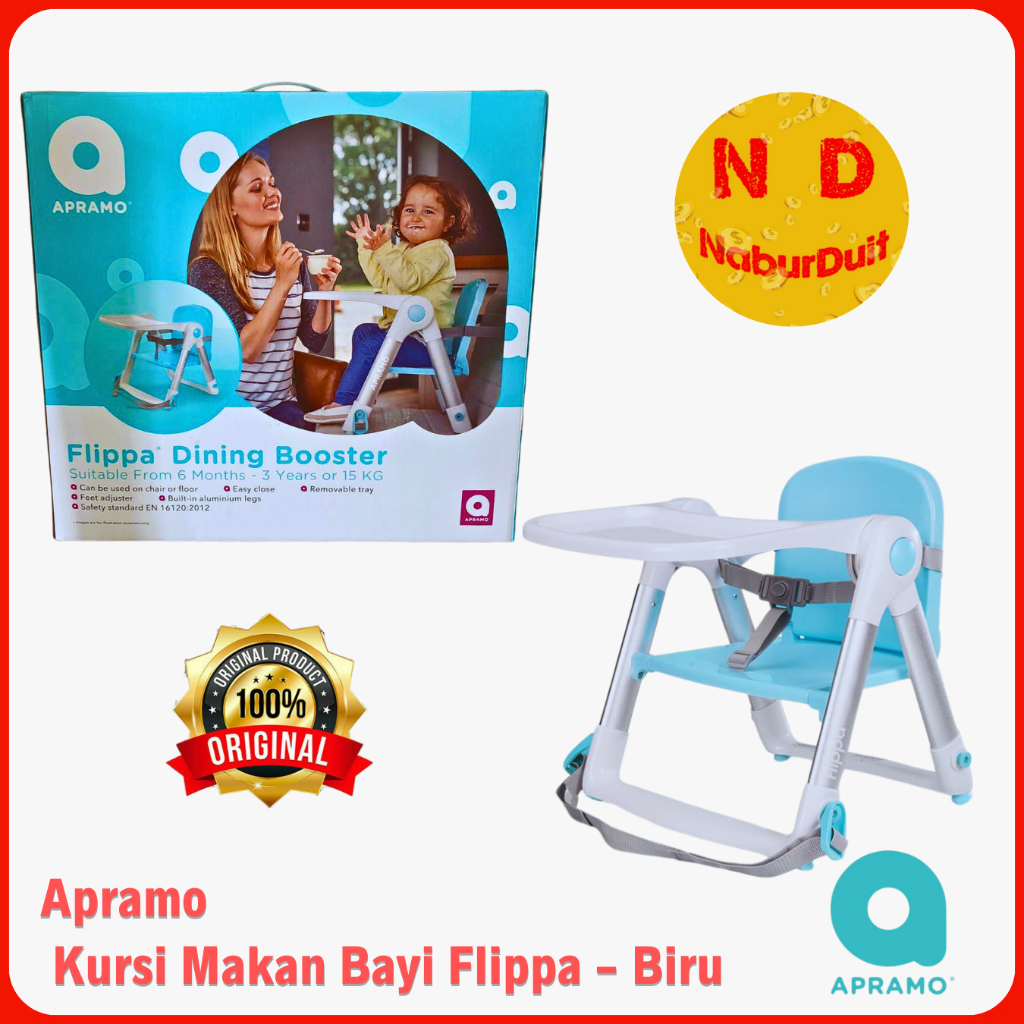 Jual Apramo Kursi Makan Bayi Flippa - Biru Kursi Simple Dan Ringan,Multi Fungsi | Shopee Indonesia