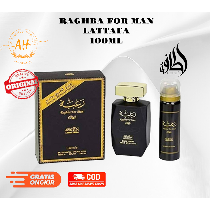 Jual Lattafa Perfumes Raghba For Man Eau de Parfum 100ml oleh Lattafa ...