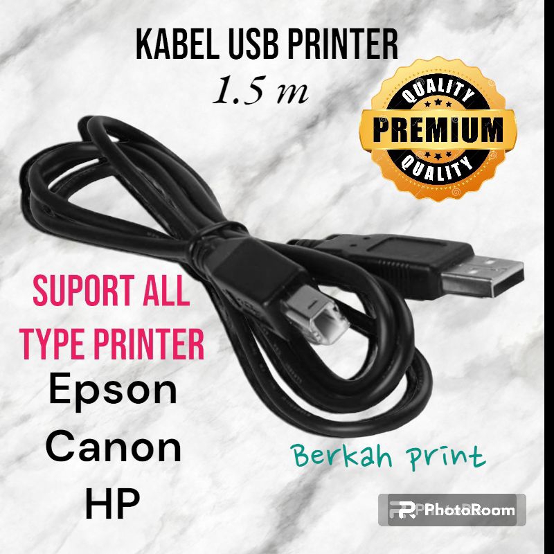 Jual Kabel USB printer Epson, Canon, Hp.Kabel data dari printer ke ...