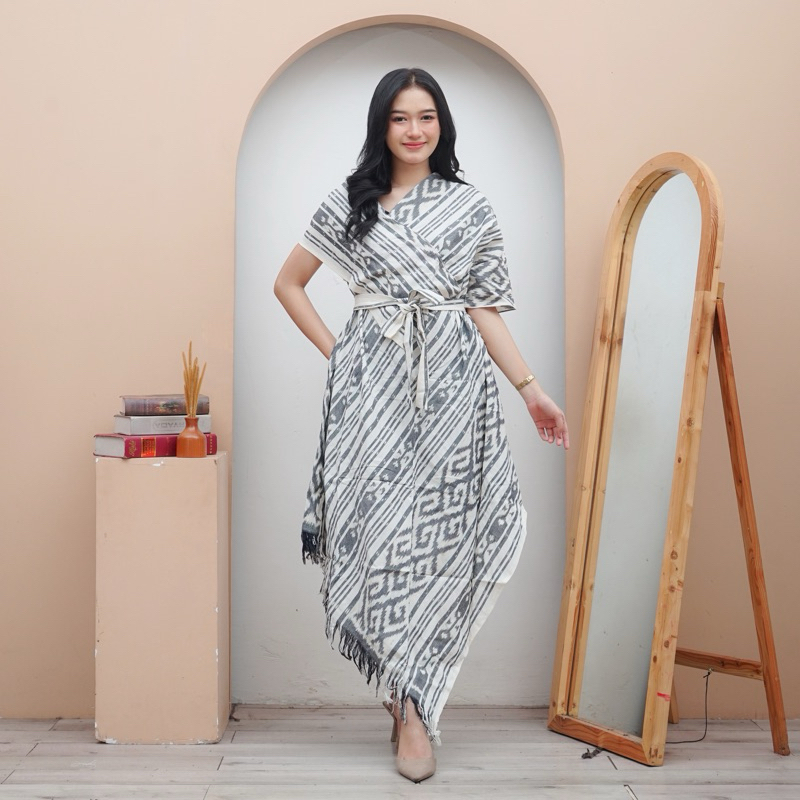Jual DRESS TENUN PRINCESS TENUN IKAT ORY JEPARA DRESS ETNIK KEISHAN.ID DRESS KONDANGAN DRESS ...