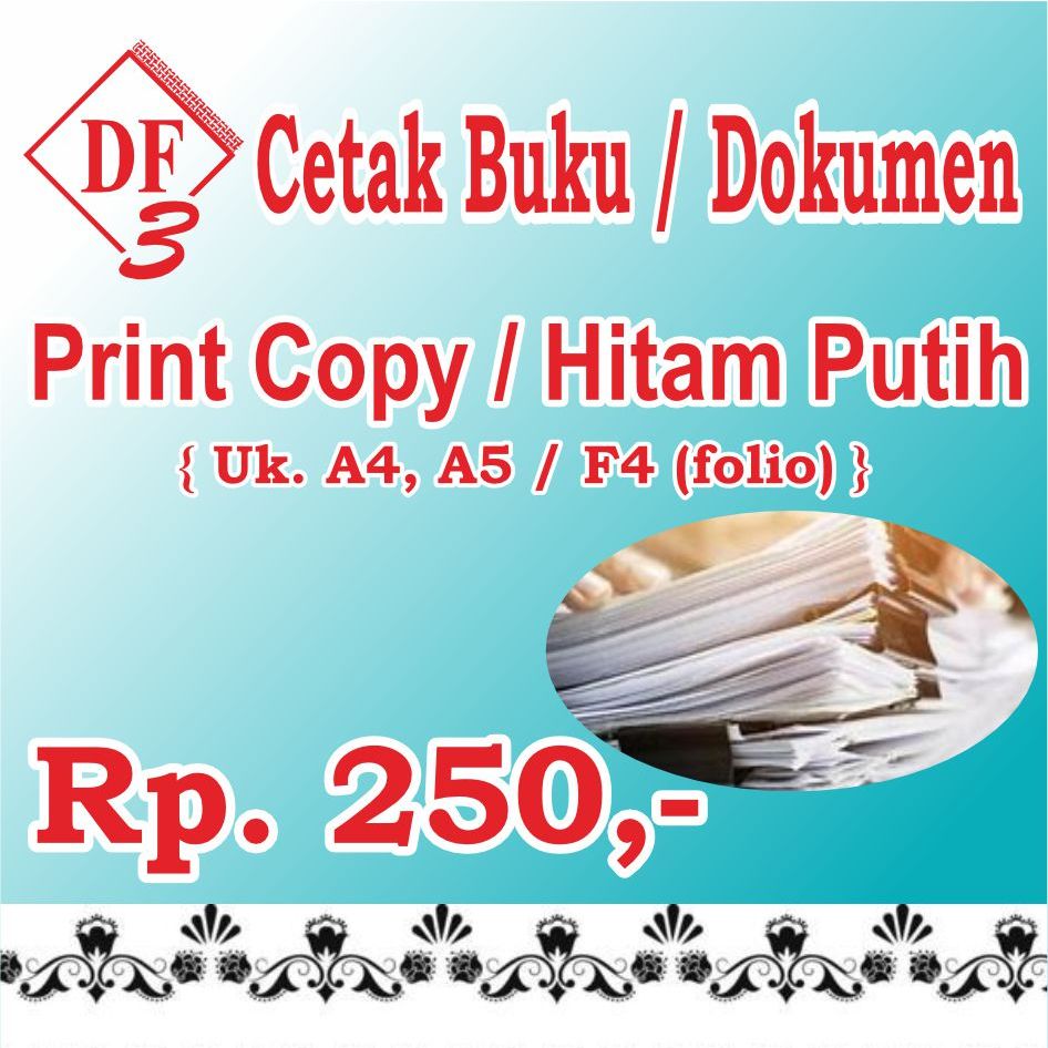 Jual Cetak Buku / Dokumen Print Copy (Hitam Putih) | Shopee Indonesia Jual Cetak Buku / Dokumen Print Copy (Hitam Putih) | Shopee Indonesia