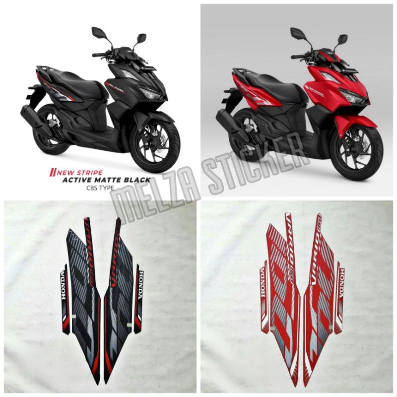 Jual Stiker Striping Motor VARIO 160 2023 Sticker Lis Body Standar ...