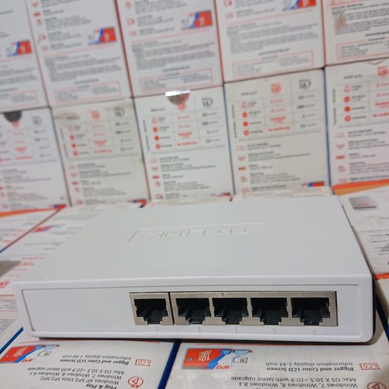 Jual SWITCH HUB RANDOM TP-LINK & D-LINK 5-Port 10/100Mbps Unit No ...