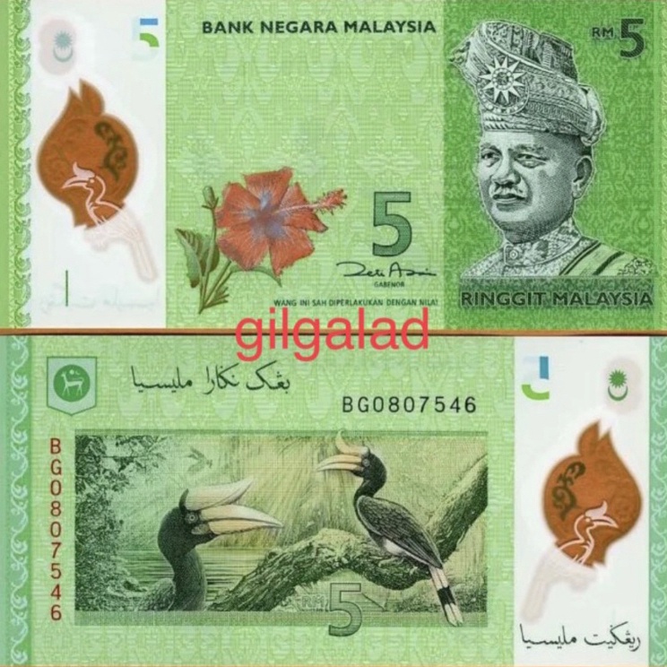 Jual Mau? MALAYSIA 5 RINGGIT POLYMER UANG ASING GRESS | Shopee Indonesia