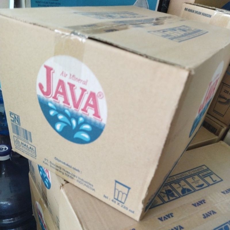 Jual Air Mineral Java Gelas 1 Karton (48x220ml) | Shopee Indonesia