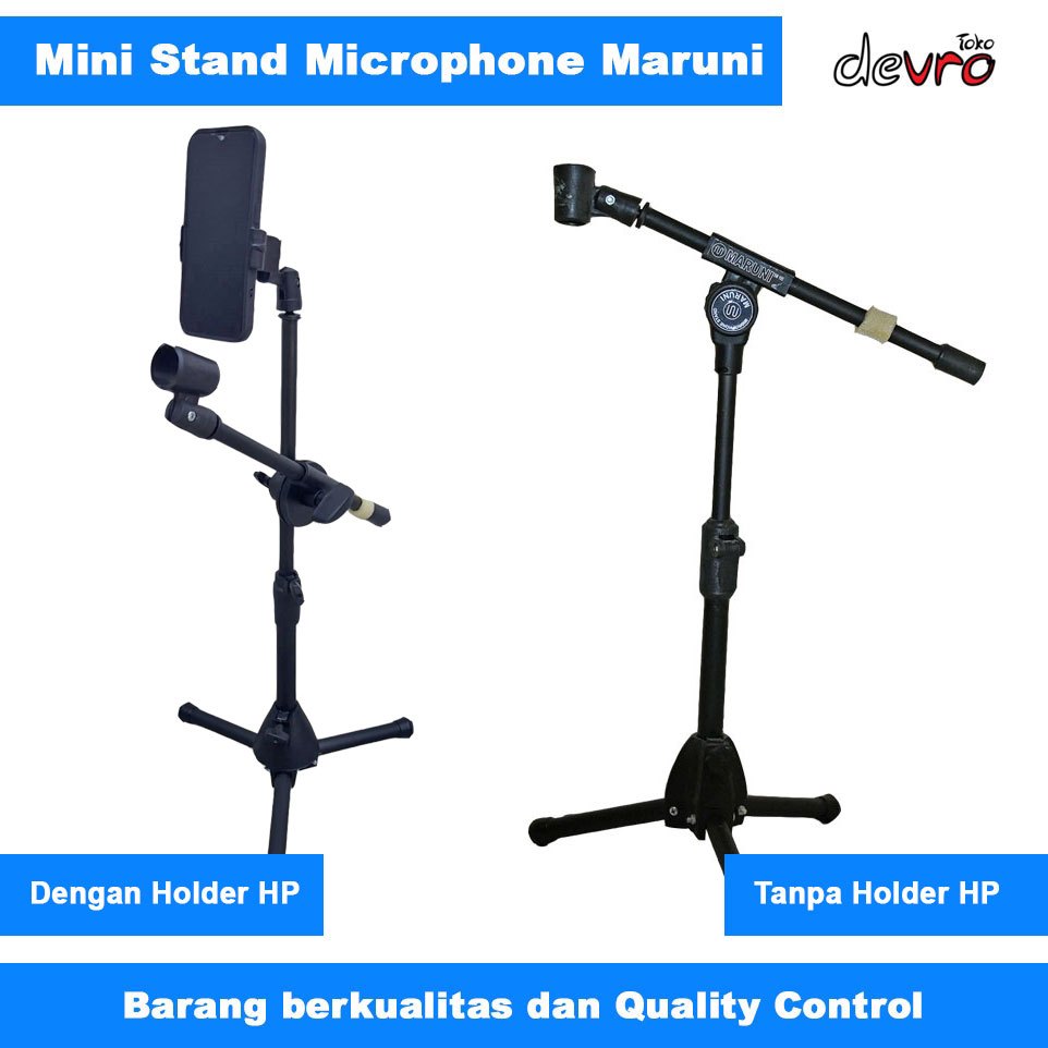 Jual Stand Microphone 60cm - Stand Mikrofon - Tripod Microphone ...
