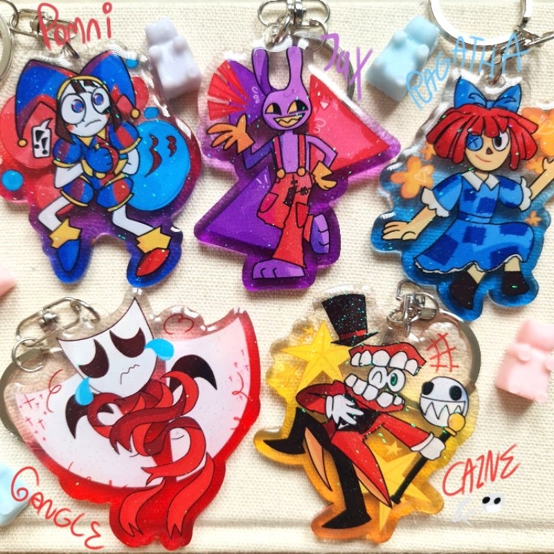 Jual Keychain epoxy glitter - The Amazing Digital Circus (TADC ...