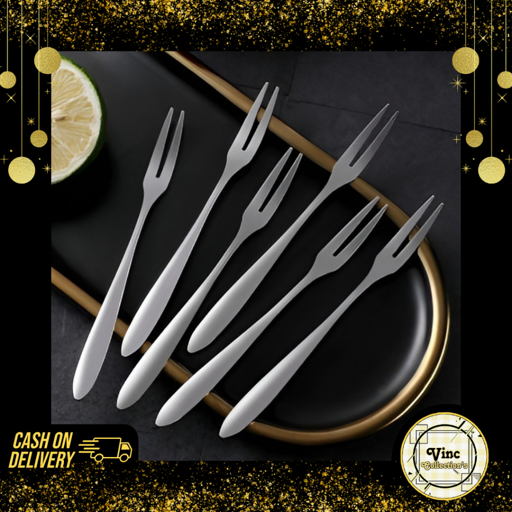 Jual Garpu Buah Dan Kue Stainless / Tusukan Garpu 2 Gigi Garpu Kue Buah ...