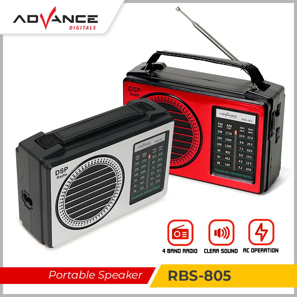 Jual ADVANCE RBS-805 Radio Speaker Portable Full-Band FM AM SW Original Garansi Resmi 1 Tahun ...