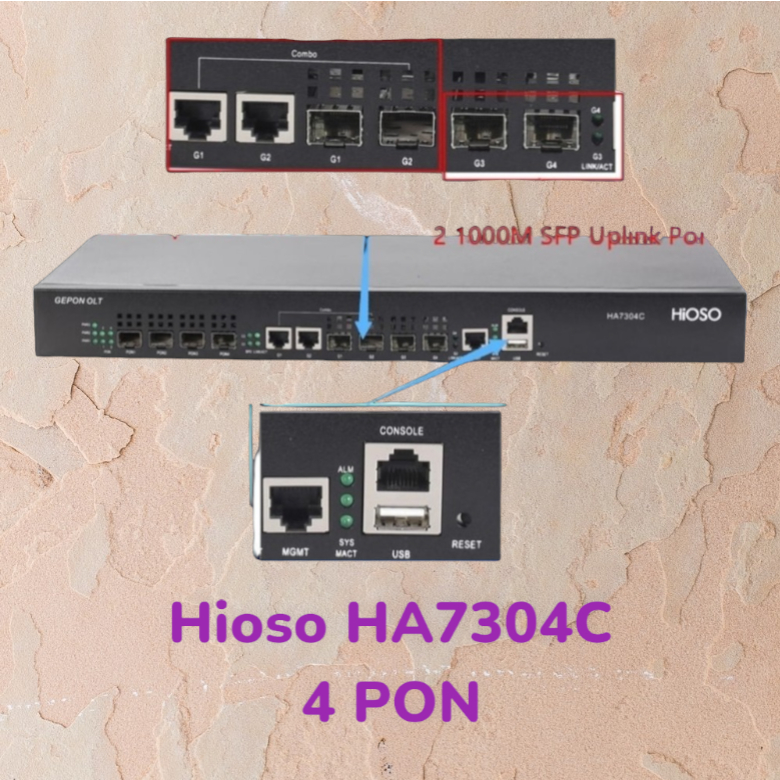 Jual OLT Hioso 4 port HA7304C Tanpa SFP | Shopee Indonesia