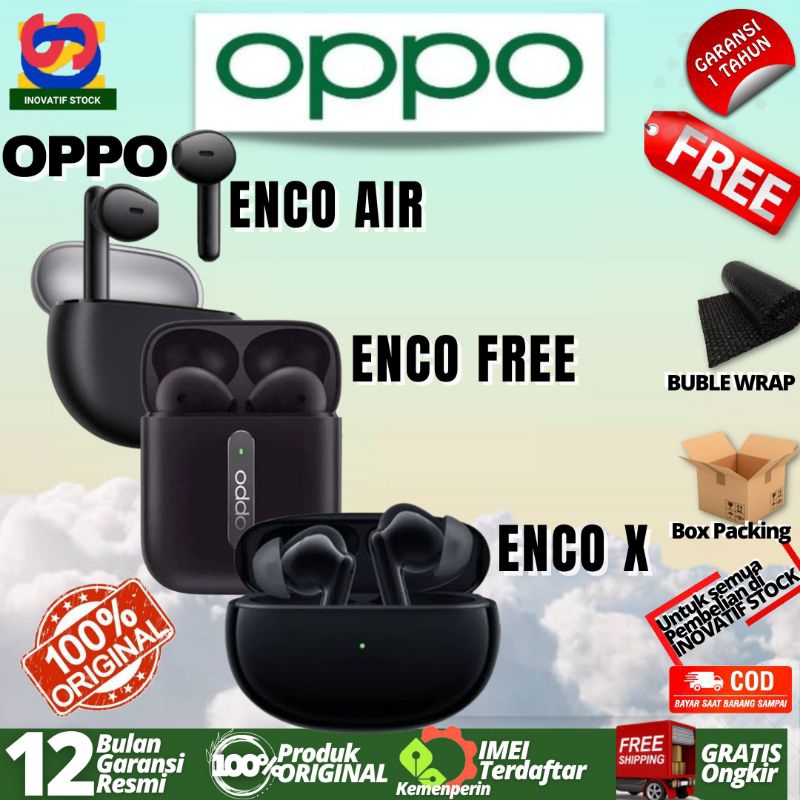 Jual EARPHONE OPPO ENCO FREE | ENCO AIR | ENCO X TWS ORIGINAL OPPO ...