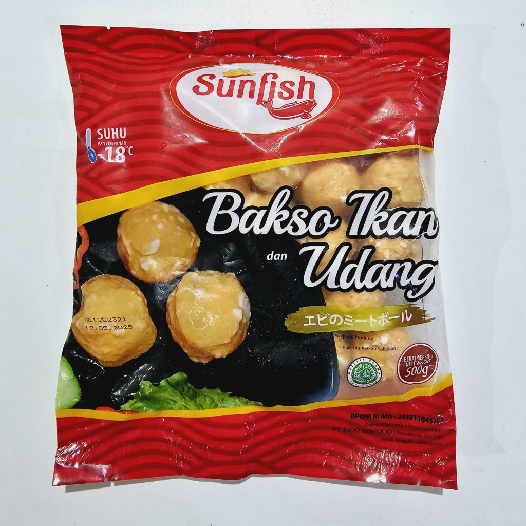 Jual SUNFISH bola bakso udang dan ikan 500gr cocok untuk Grill dan ...