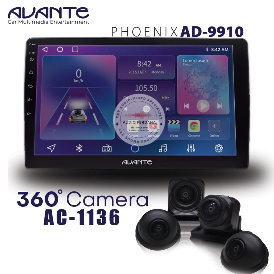 Jual Head Unit Android Carplay Avante Phoenix + Camera 360 Ram 4Gb Rom ...